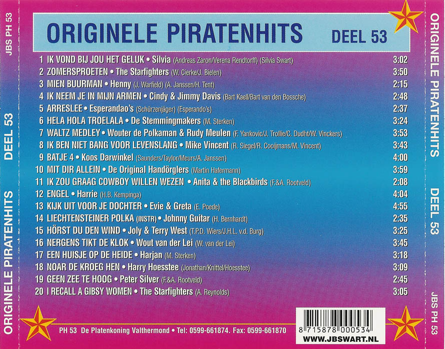 Piraten CD Deel 53 : Back | CD Covers | Cover Century | Over 1.000.000 ...